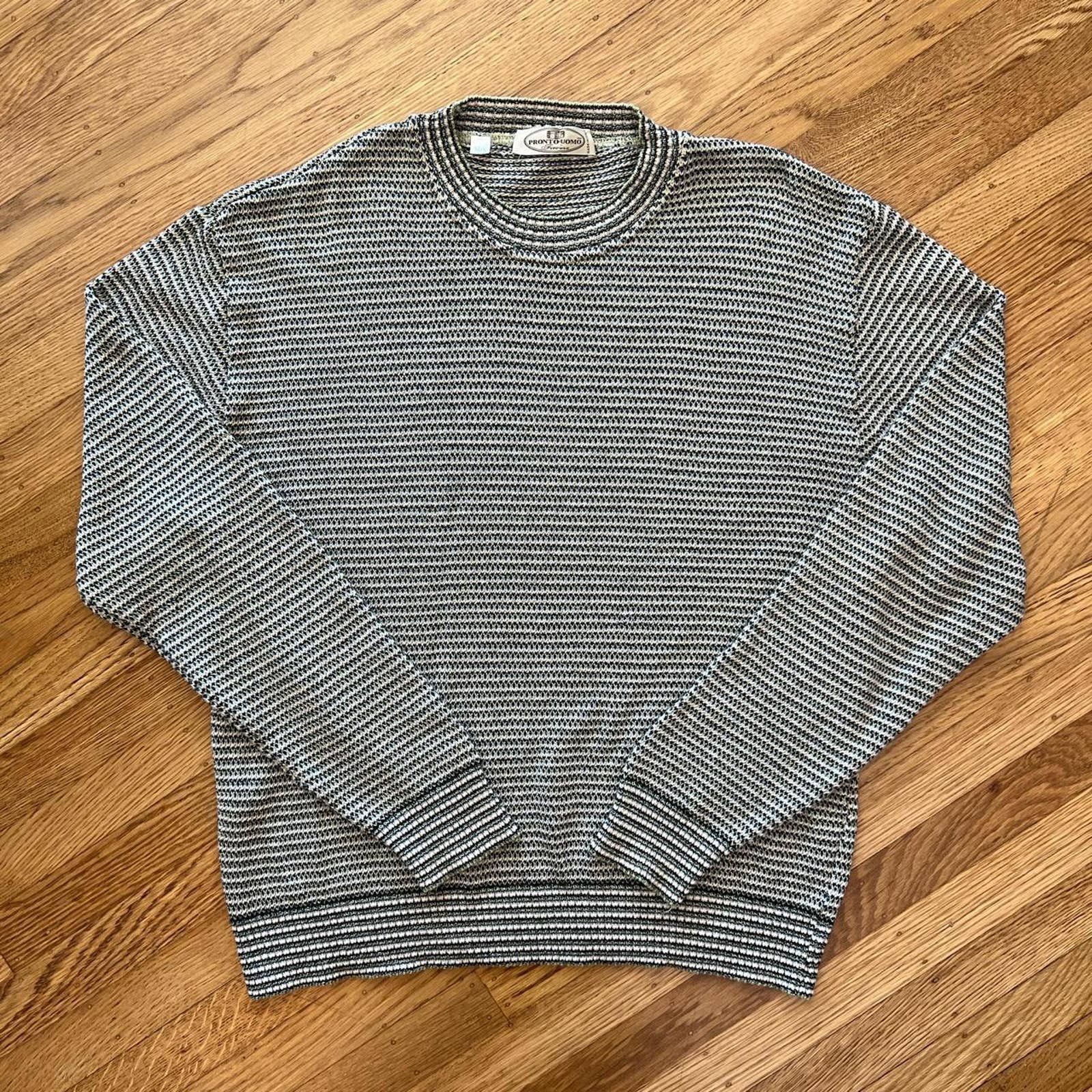 Pronto Uomo Vintage 90s pronto uomo knit sweater | Grailed
