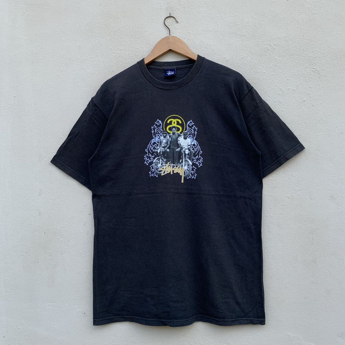 Stussy × Vintage RARE‼️Vintage STUSSY PHOTO PRINT NICE DESIGN T-shirt ...