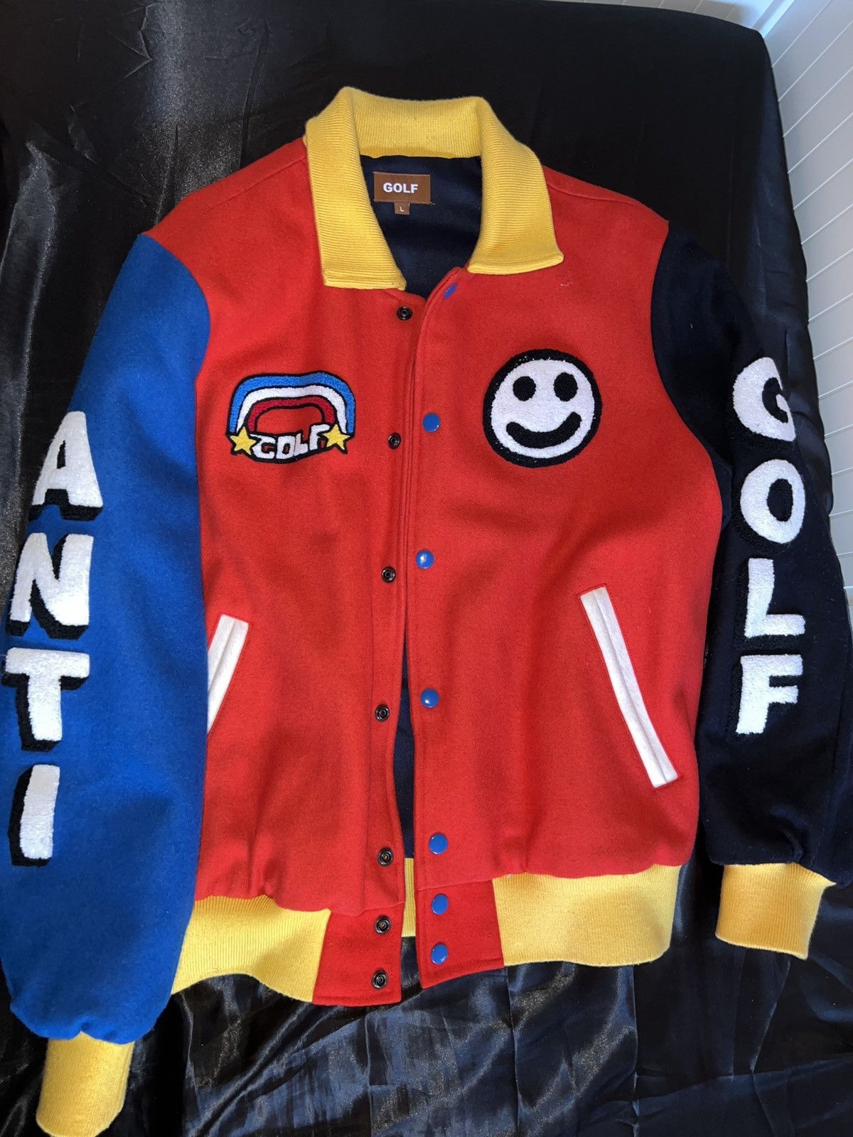 Golf Wang GOLF WANG ANTI GOLF VARSITY JACKET | Grailed