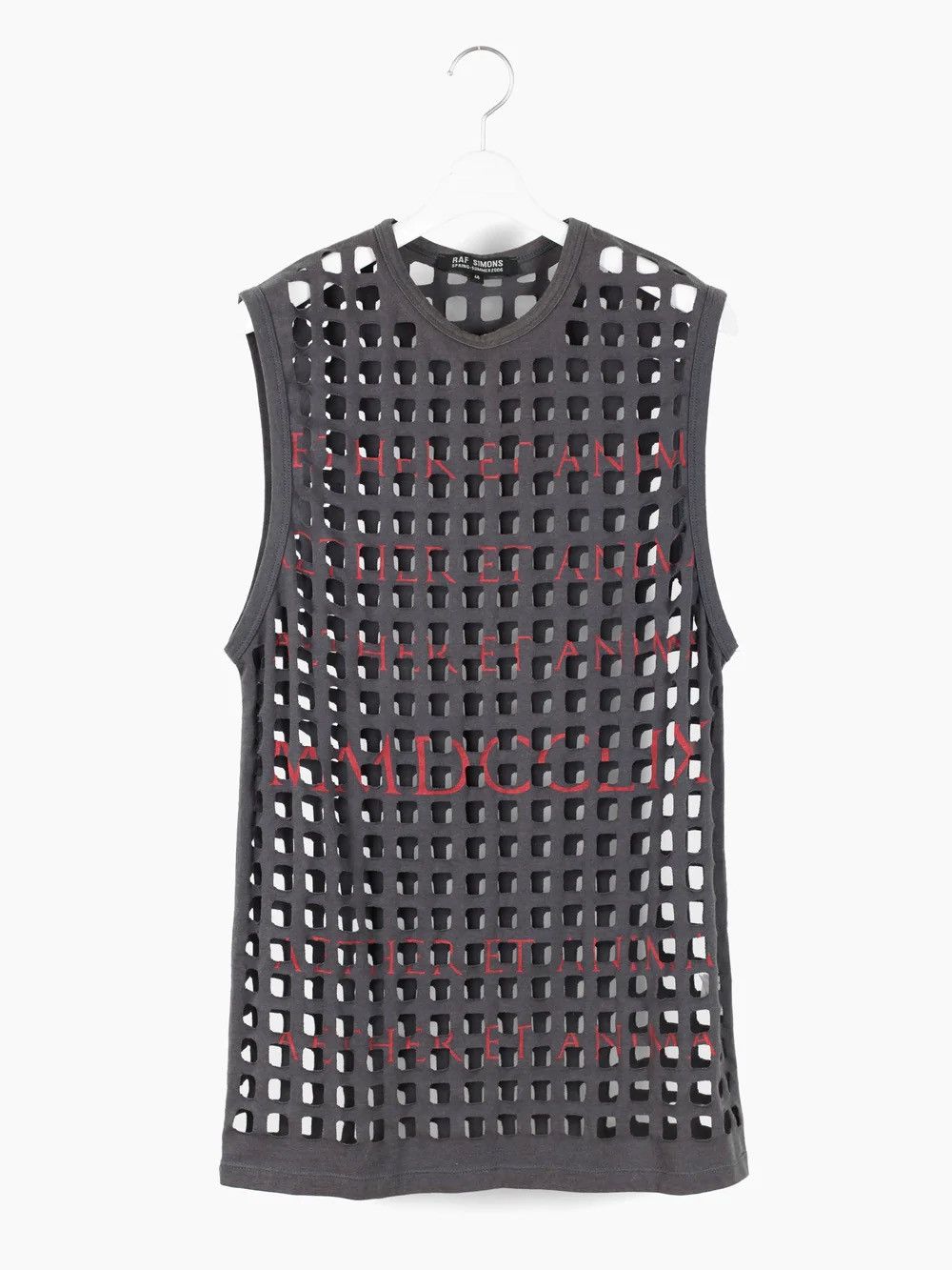 Raf Simons Raf Simons SS06 Laser Cut Tank | Grailed
