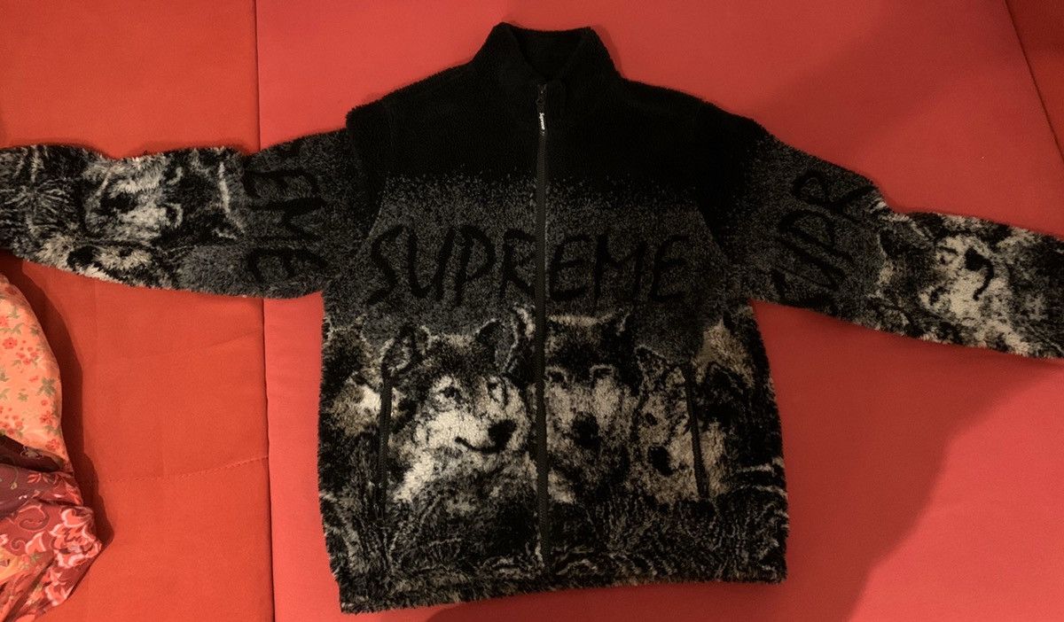 Supreme Wolf Fleece Jacket | Grailed