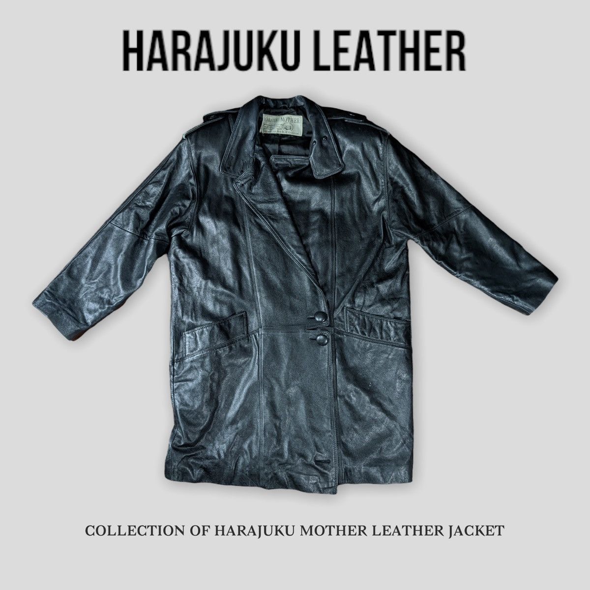 Japanese Brand RARE VINTAGE HARAJUKU MOTHER LEATHER JACKET | Grailed