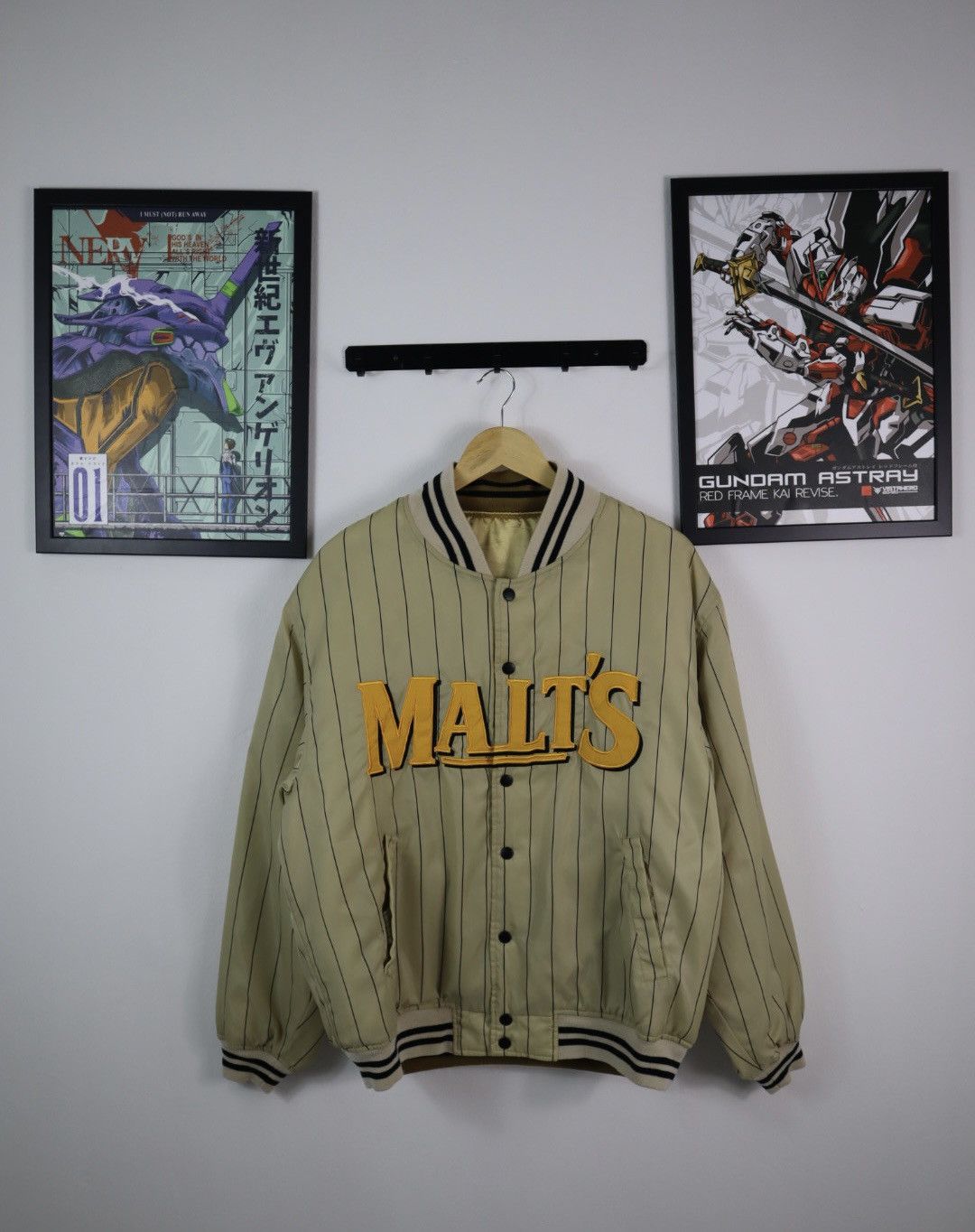 Japanese Brand × Vintage Vintage Malt's Beer Bomber Jacket | Grailed