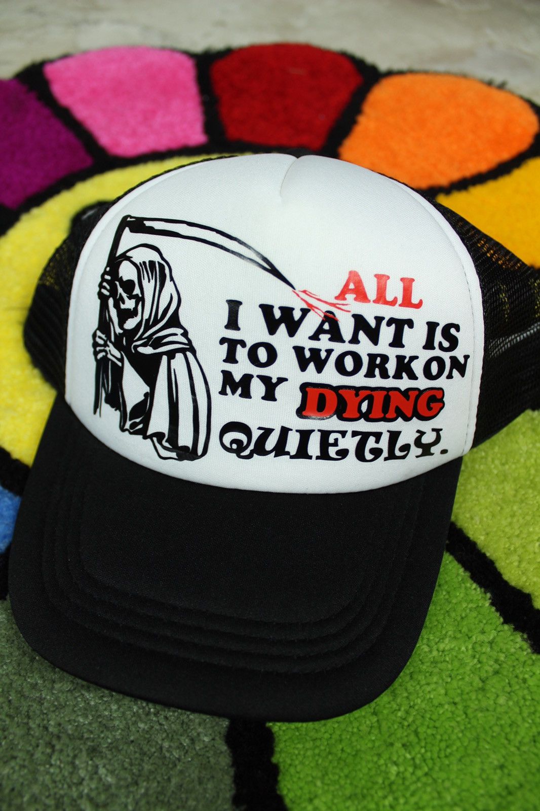 Streetwear × Trucker Hat × Vintage Working On Dying Trucker hat | Grailed