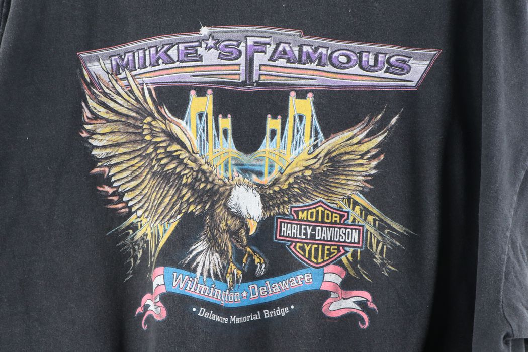 Vintage Vintage 90s Harley Davidson Eagle Fire Flames T-Shirt | Grailed