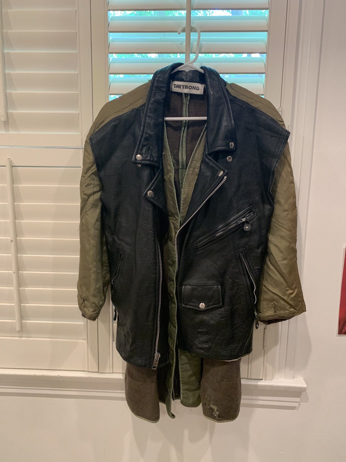 Custom × Grail Custom Leather Military Jacket | Grailed