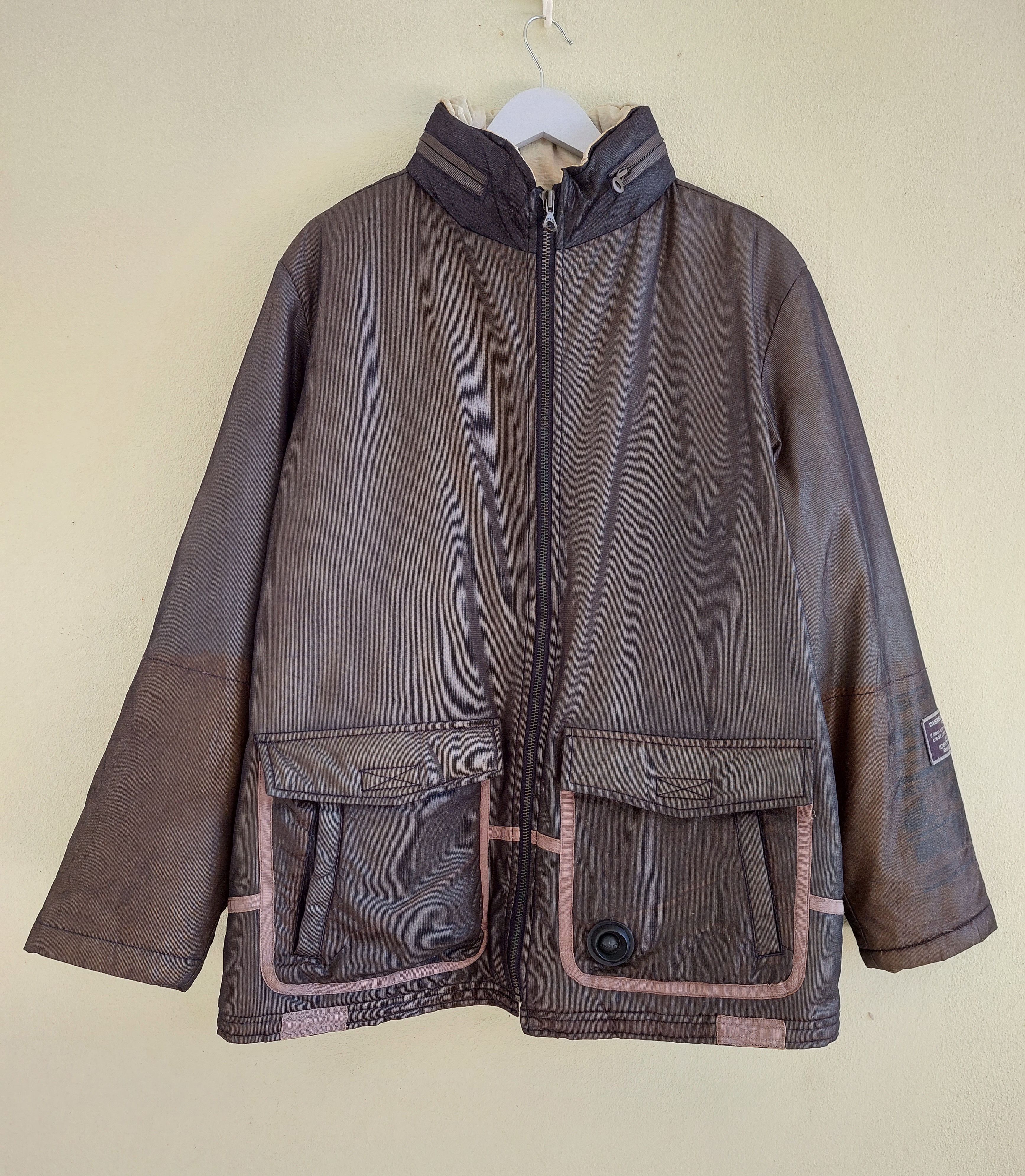 Diesel DIESEL hoodie puffer jacket styled worker | Grailed