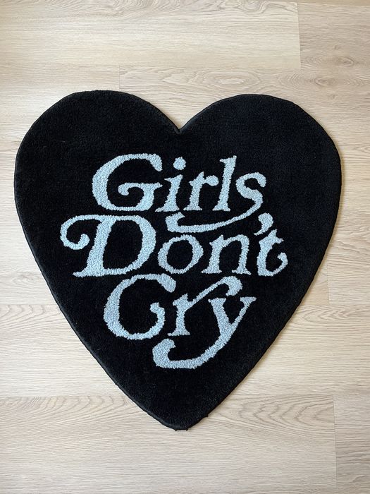 Girls Dont Cry Girls Don’t Cry Verdy Heart Shape Rug 2018 Black | Grailed