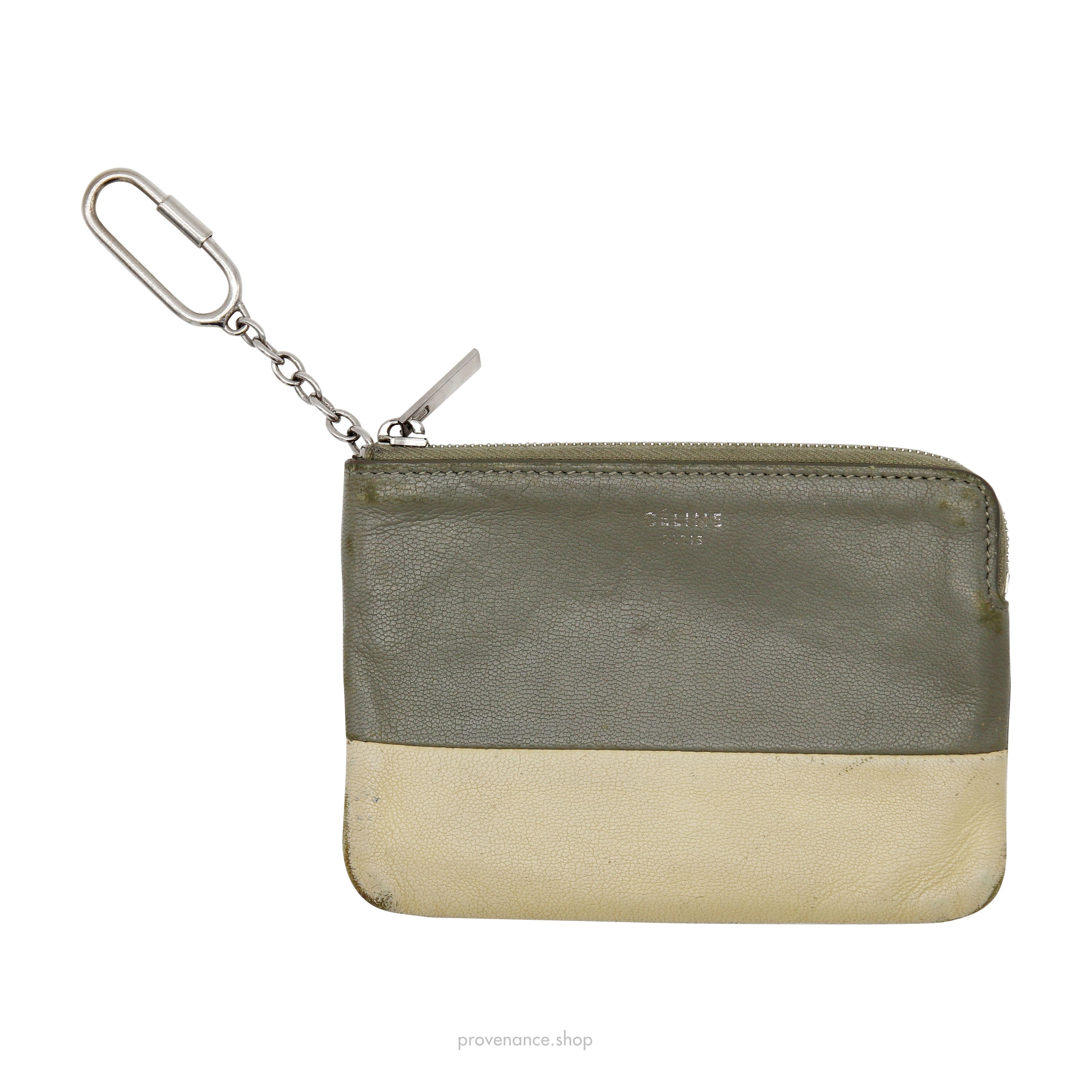 Celine 🔴 Celine Key Pouch Cles - Cream/Olive Drab | Grailed