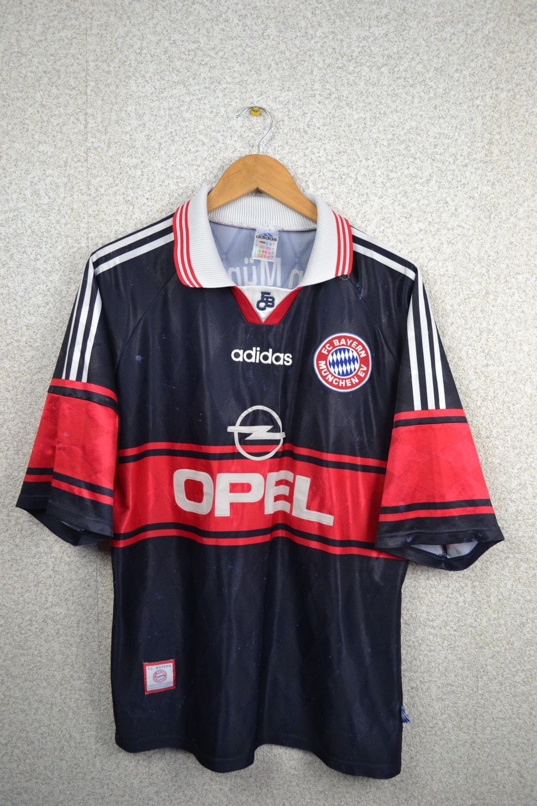 Adidas × Soccer Jersey × Vintage Bayern Munchen 1997 Away Football ...