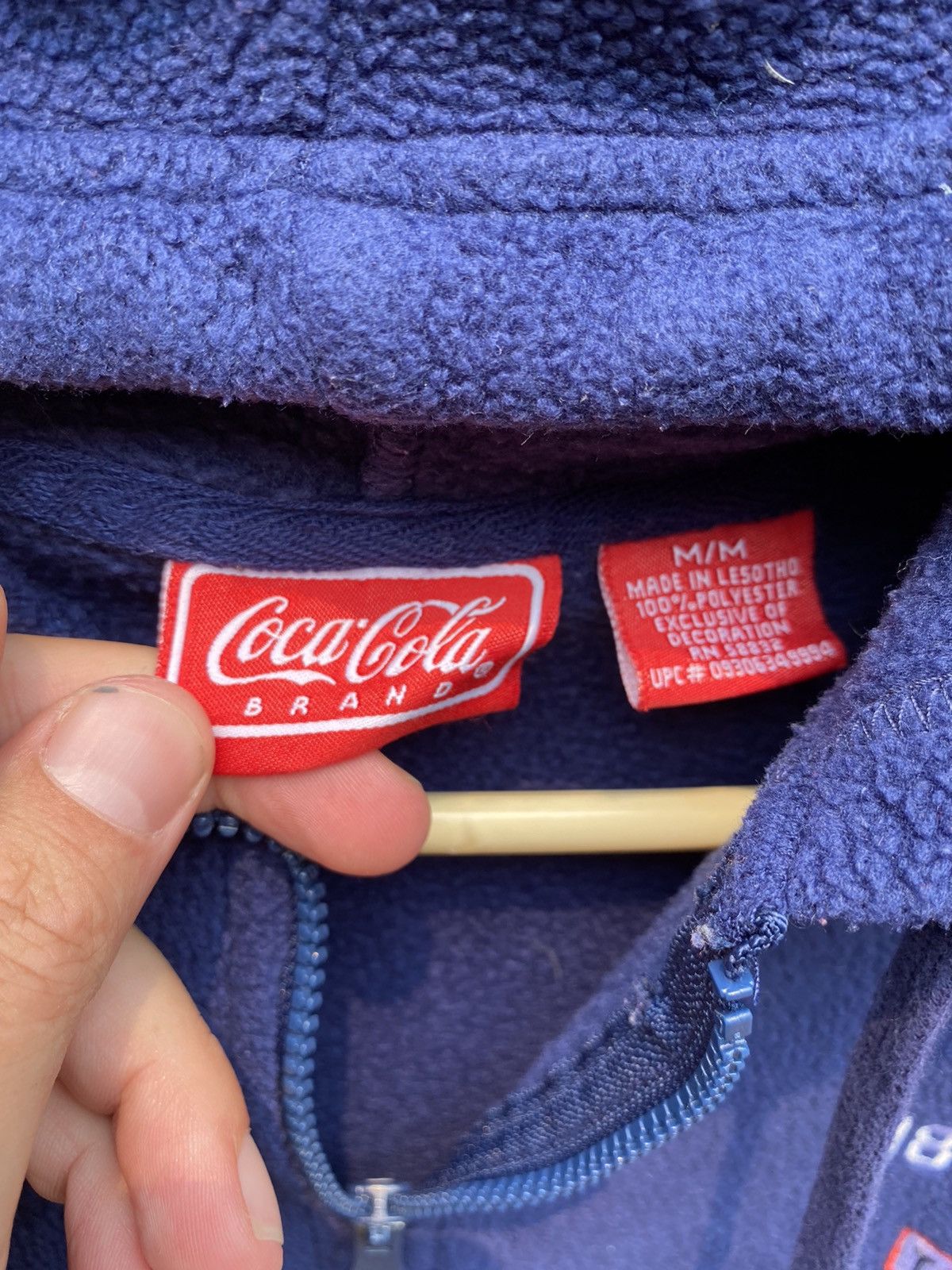 Coca Cola Vintage 90s Coca Cola Fleece Zip-up Hoodie | Grailed