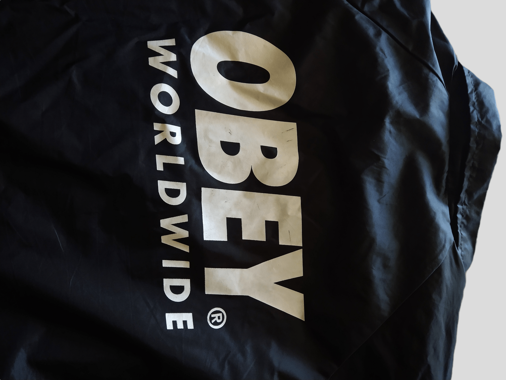 Obey Obey Worldwide Coaches Jacket Windbreaker Size Large Black | Grailed