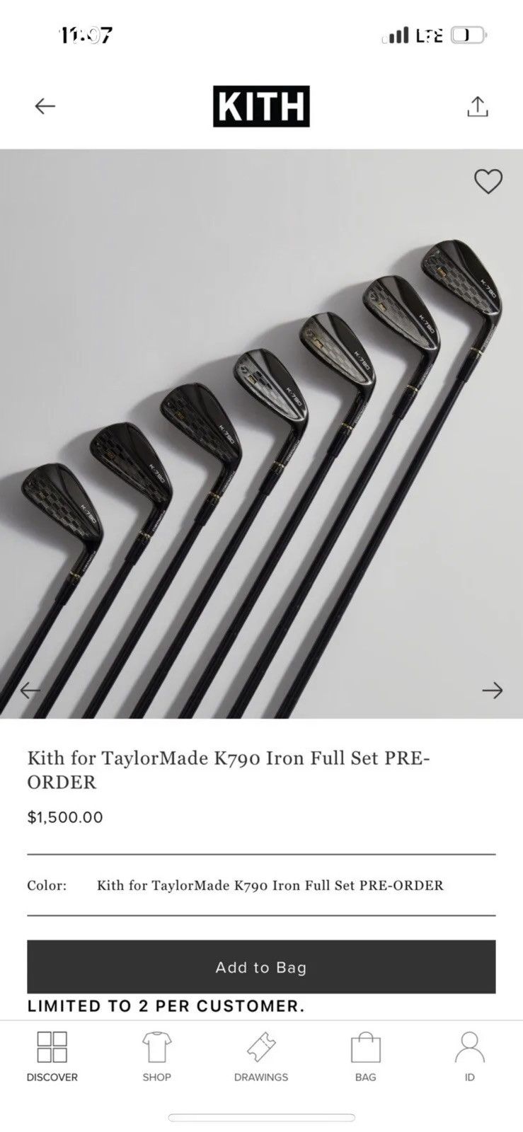 Kith KITH x Taylormade P790 irons | Grailed
