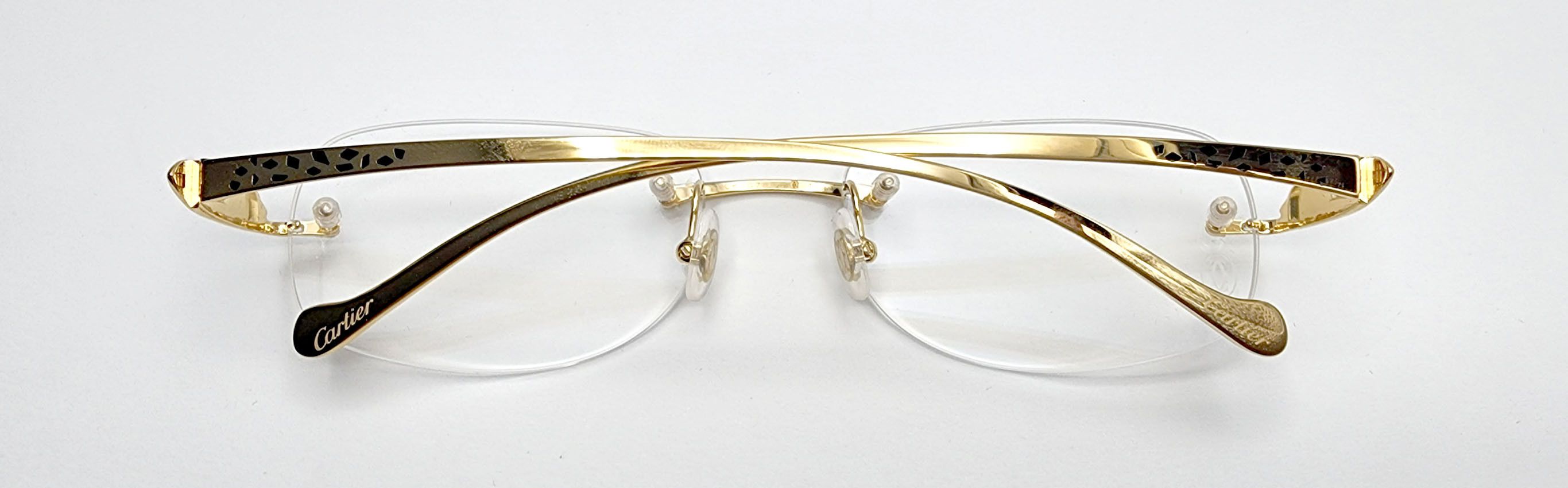 Cartier NEW! Cartier Gold Panther Spotted Black Glasses | Grailed