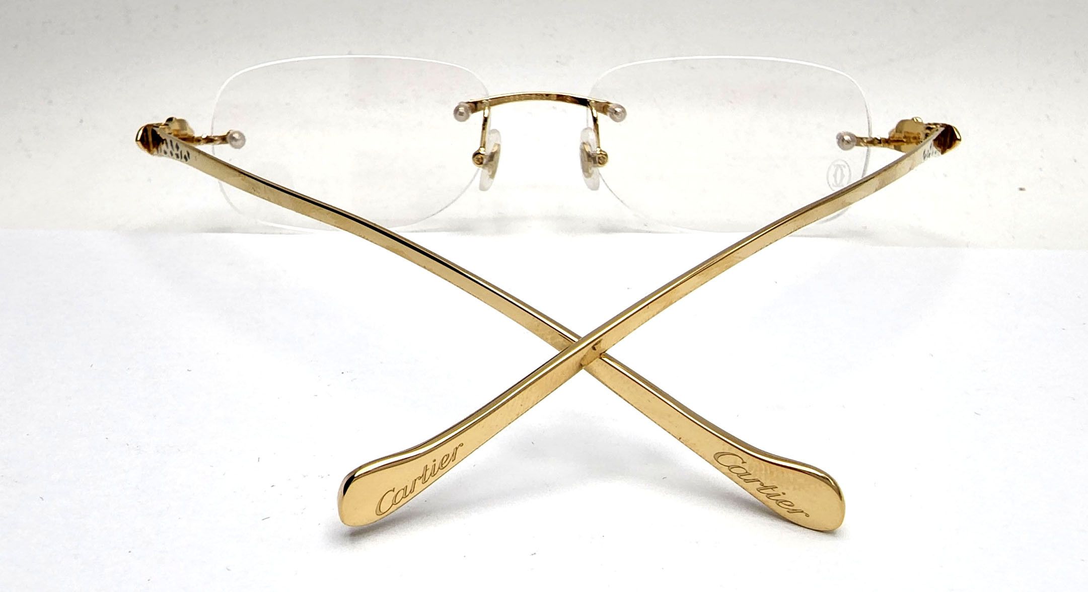 Cartier NEW! Cartier Gold Panther Spotted Black Glasses | Grailed