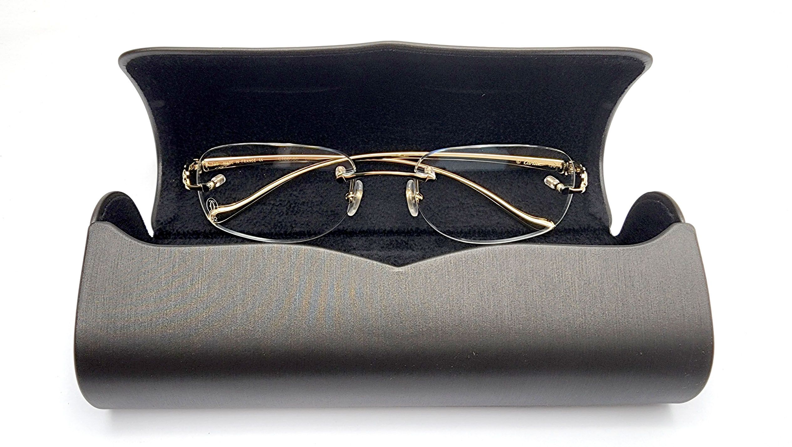 Cartier NEW! Cartier Gold Panther Spotted Black Glasses | Grailed