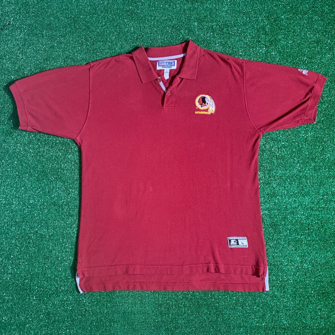 Vintage Vintage 90s Starter ProLine Washington Redskins Polo Shirt | Grailed