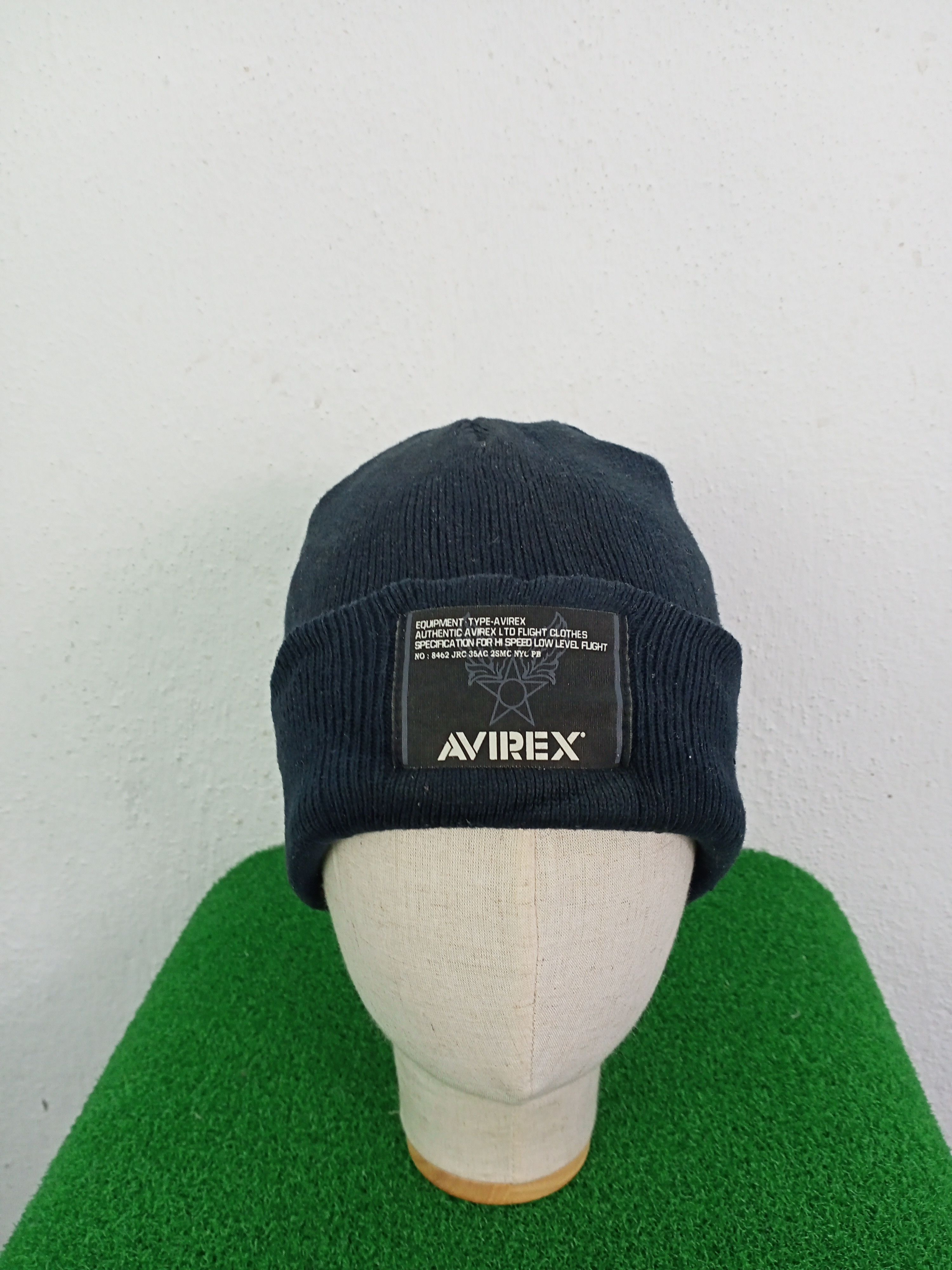 Avirex × Streetwear Avirex logo red Beanie Hat | Grailed