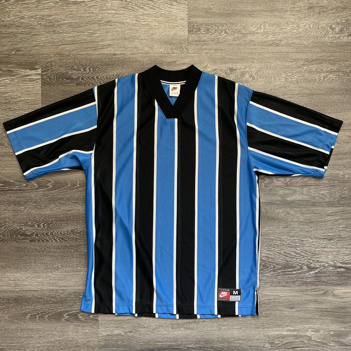 Nike × Vintage Vintage 90s Nike Vertical Striped Soccer / Football ...