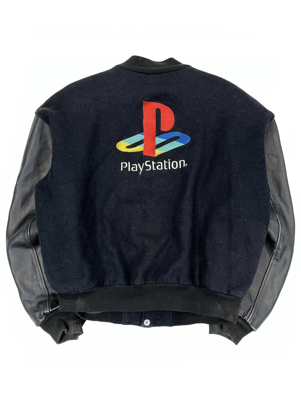 Playstation × Streetwear × Vintage VTG Playstation Embroidered Varsity ...
