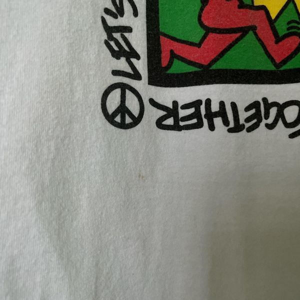 Vintage 1993 Peace It Together Karen Perez Keith Haring Art T Shirt ...