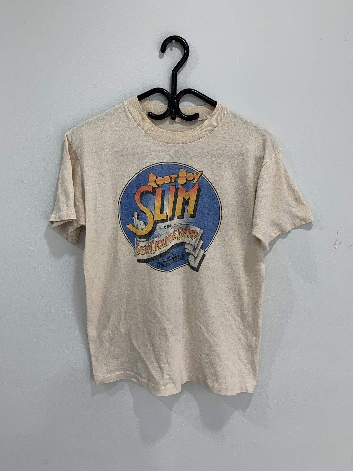 Vintage Vintage 80s Root Boy Slim Sex Change Band Tee Shirt | Grailed