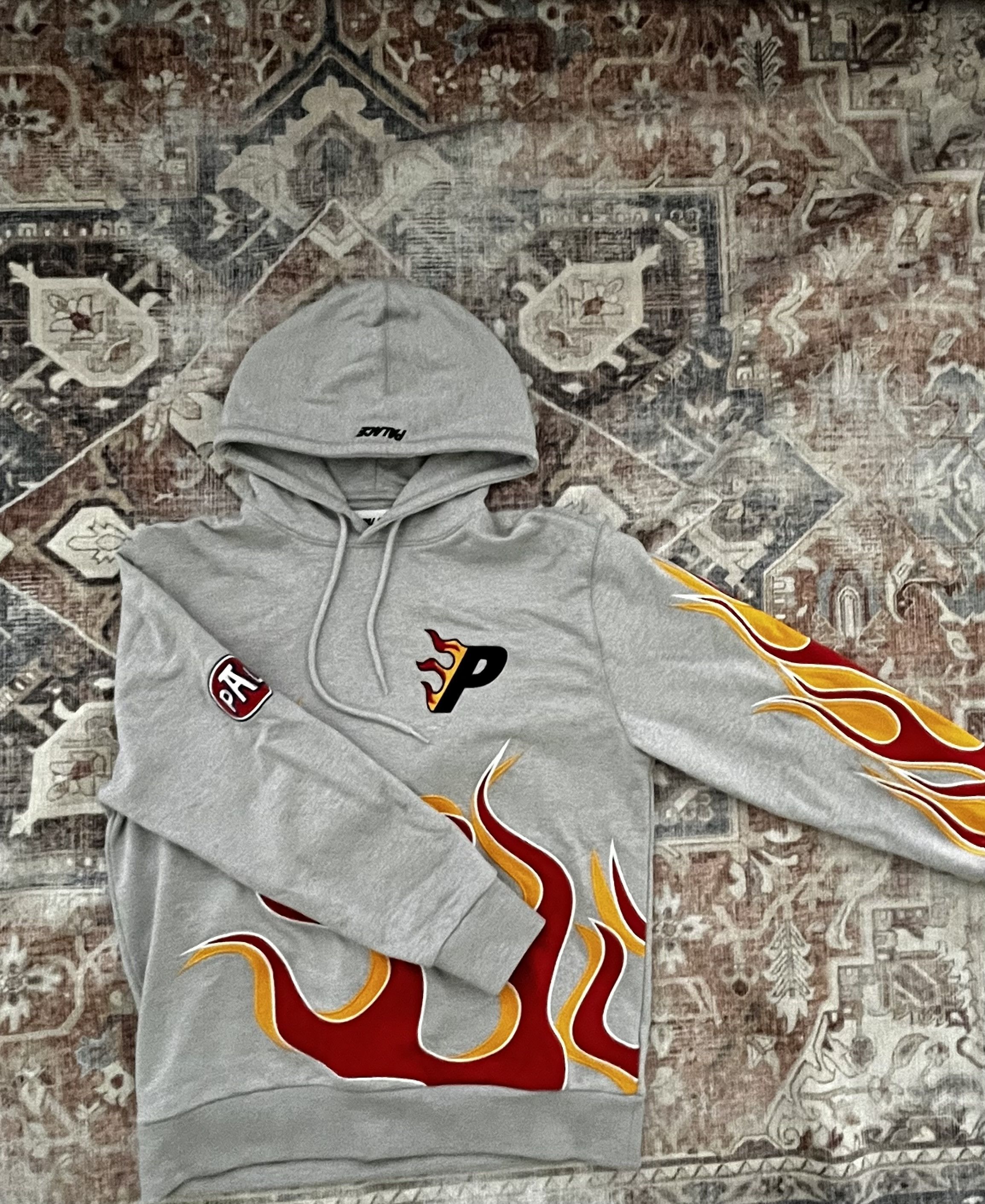 Palace Palace Flame Hoodie | Grailed