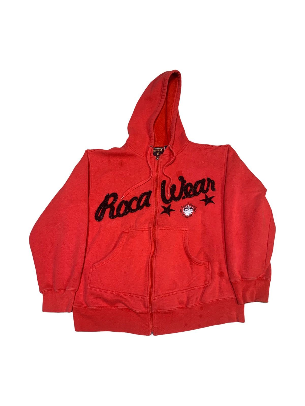 Rocawear Rocawear Logo Hoodie Sweatshirt Red | Grailed