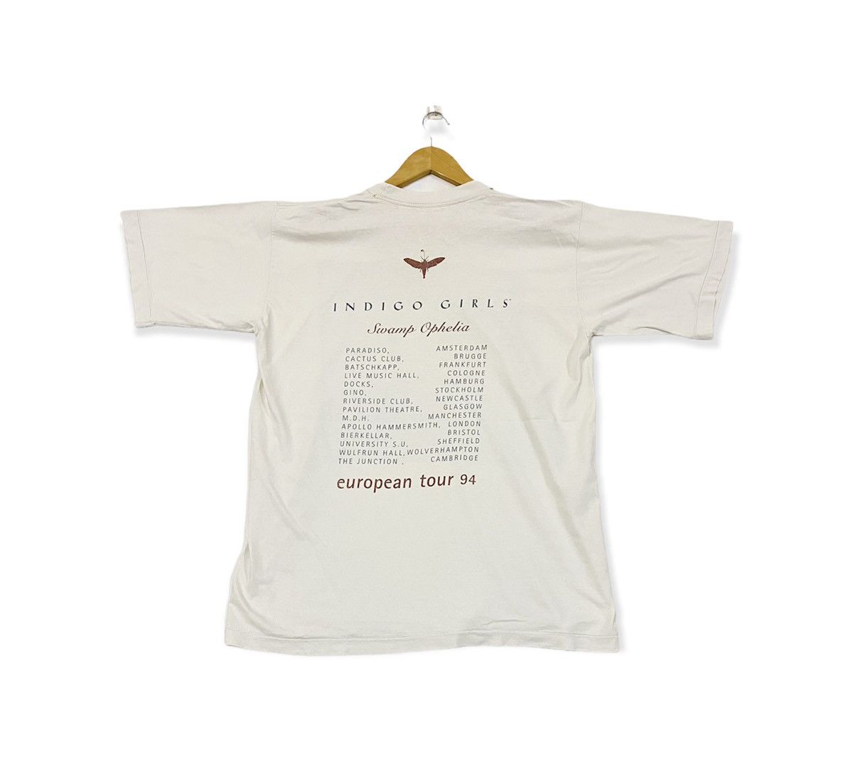 Band Tees × Vintage vintage 1994 INDIGO GIRL swamp ophelia promo t ...