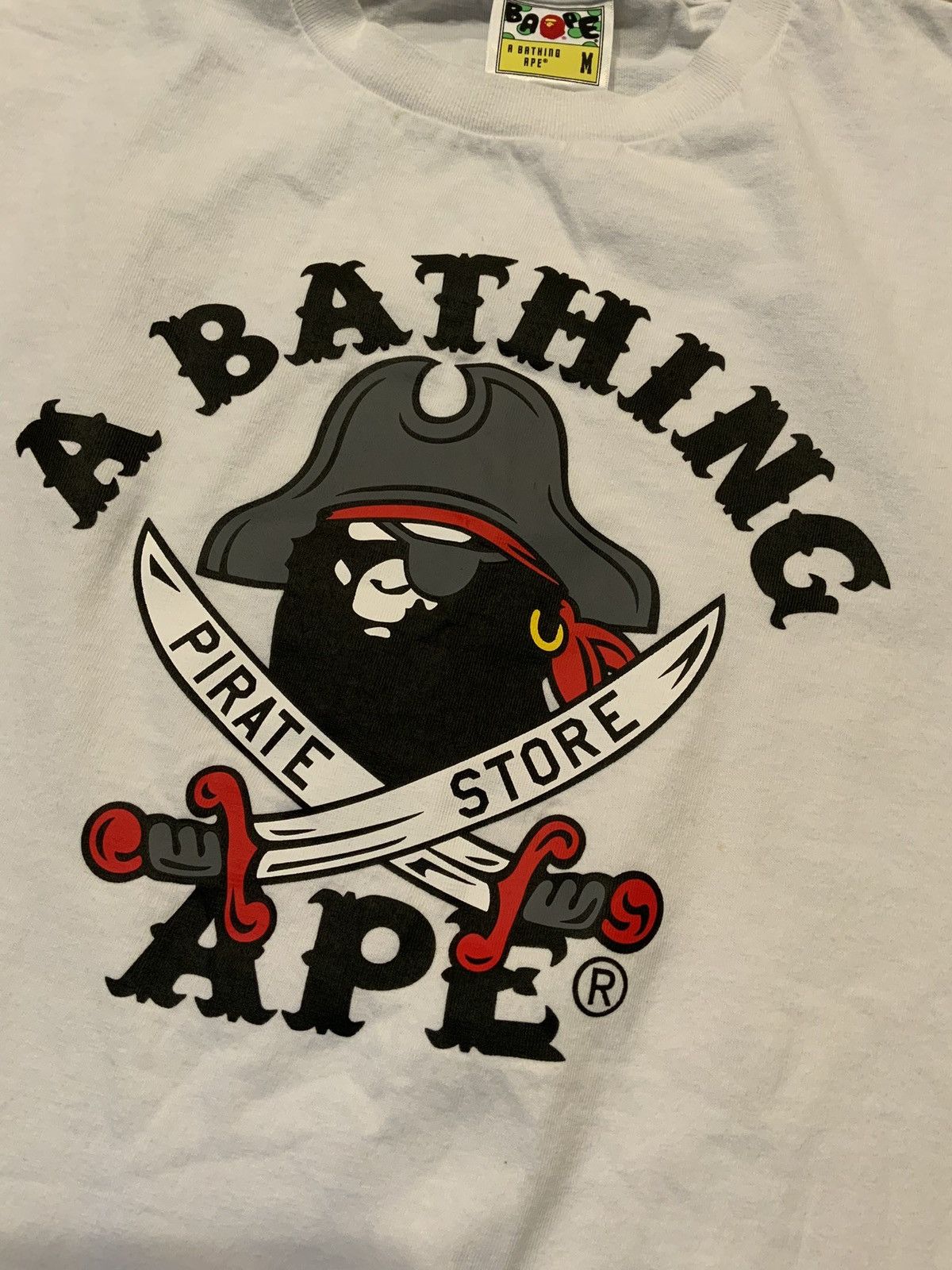 Bape A Bathing Ape Bape Pirate Store Captain Exclusive T-Shirt | Grailed