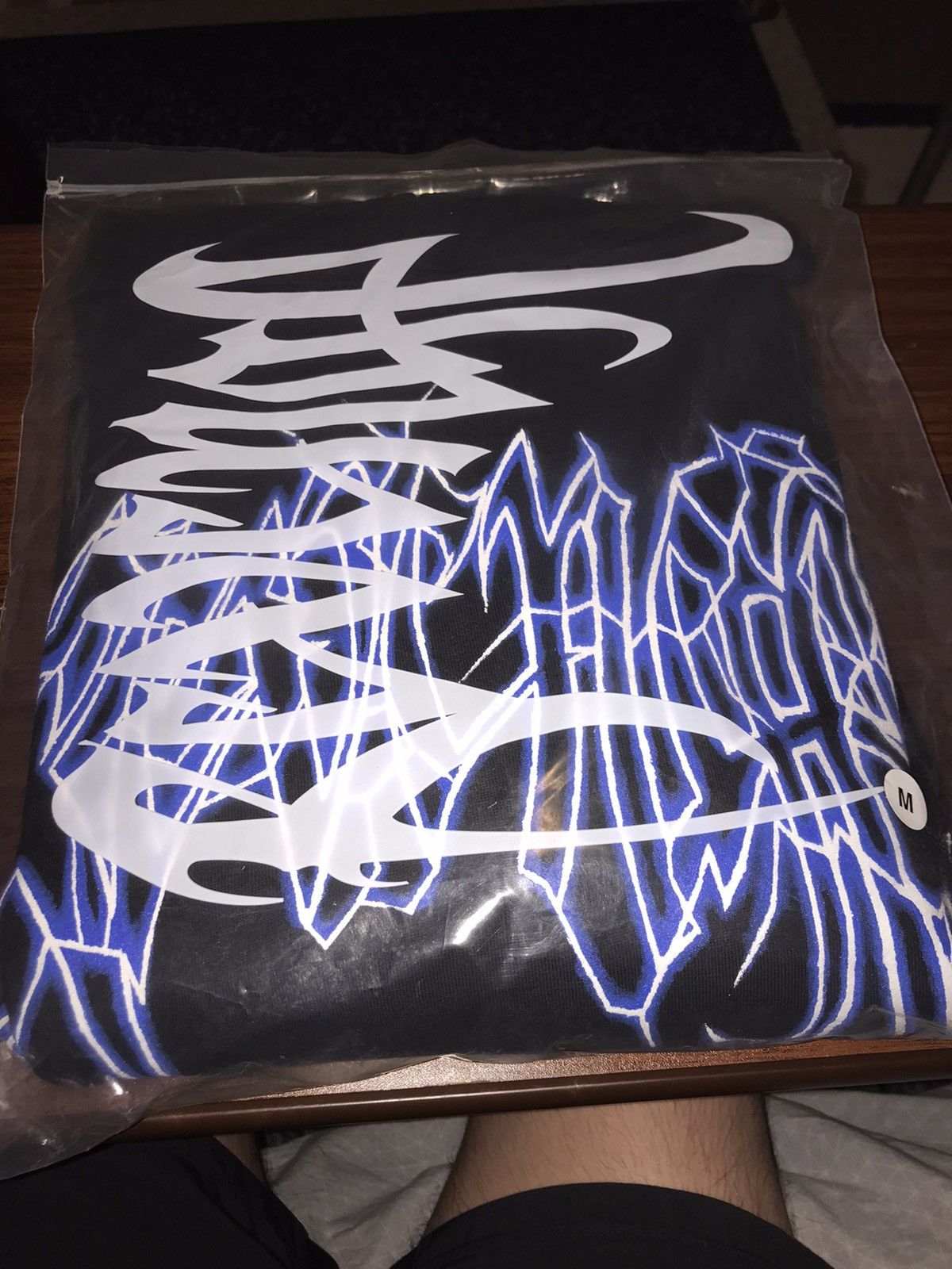 Revenge Revenge blue lightning logo hoodie | Grailed