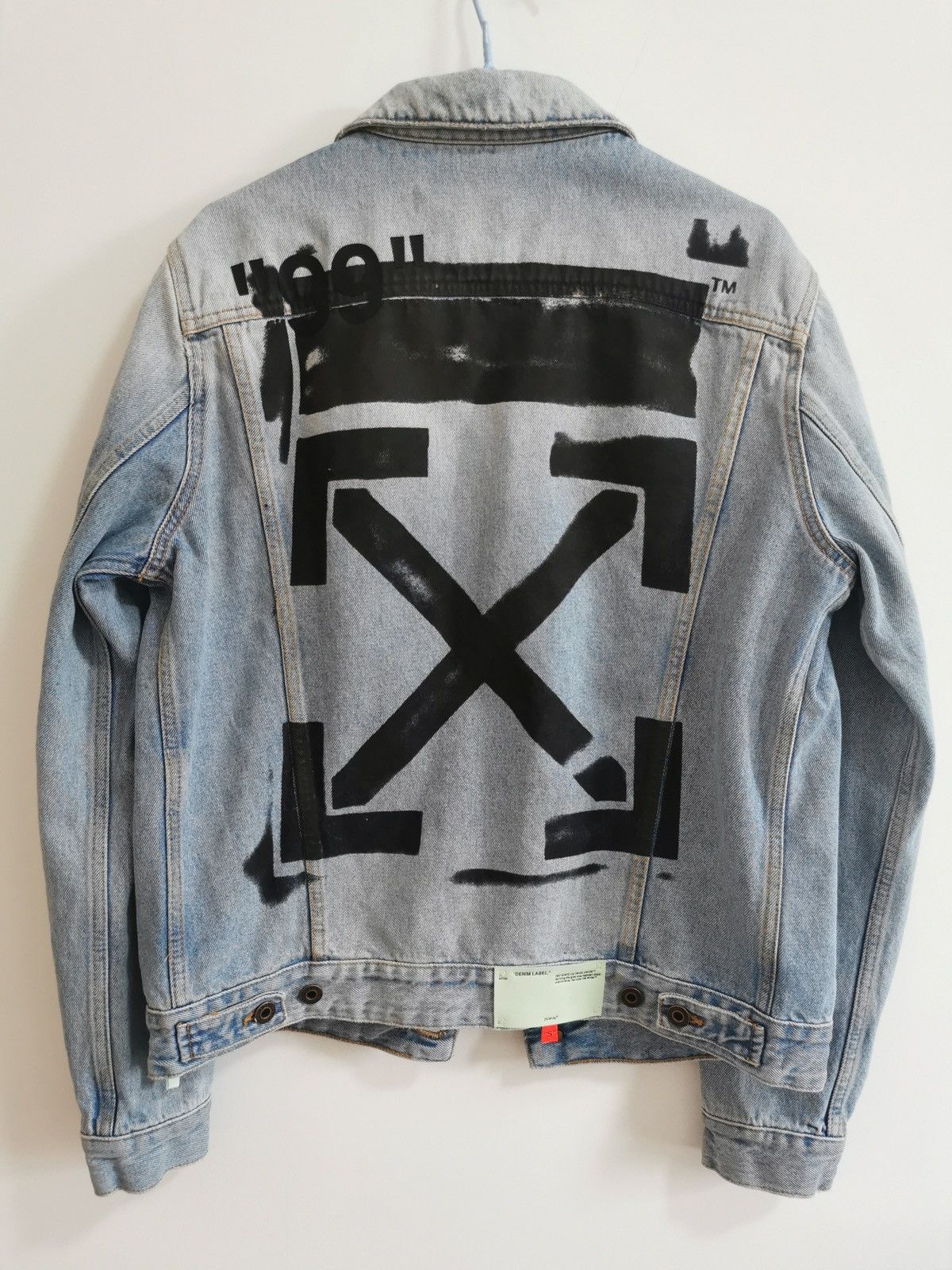 Off-White OFF-WHITE IMPRESSIONISM SLIM DENIM JACKET | Grailed