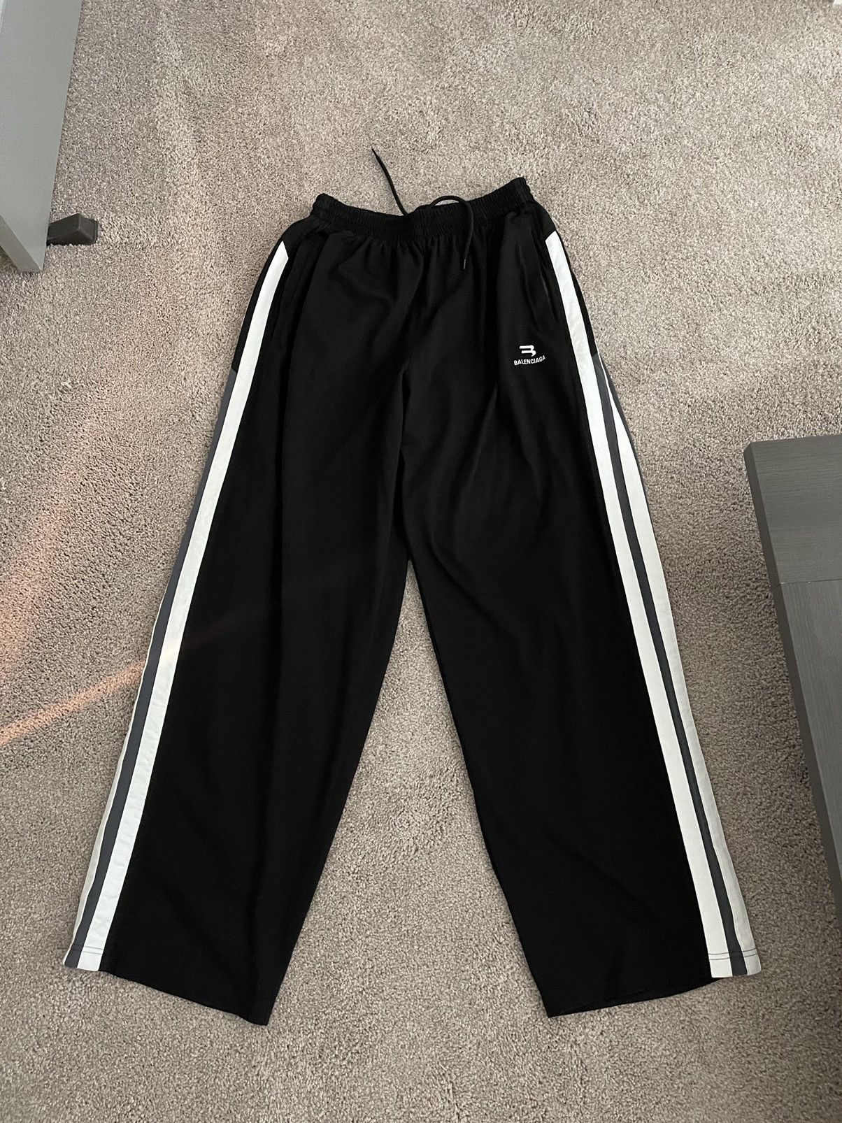 Balenciaga Balenciaga Cotton Terry Side-Stripe Sweatpants | Grailed