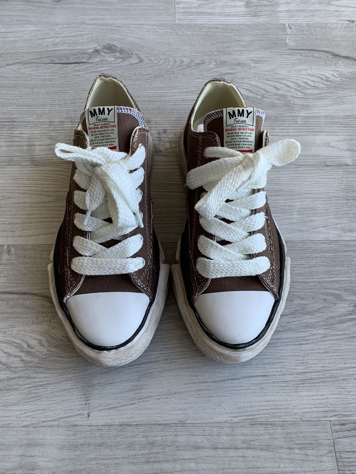 Miharayasuhiro Maison Mihara Yasuhiro Brown Canvas OG sole Melted ...
