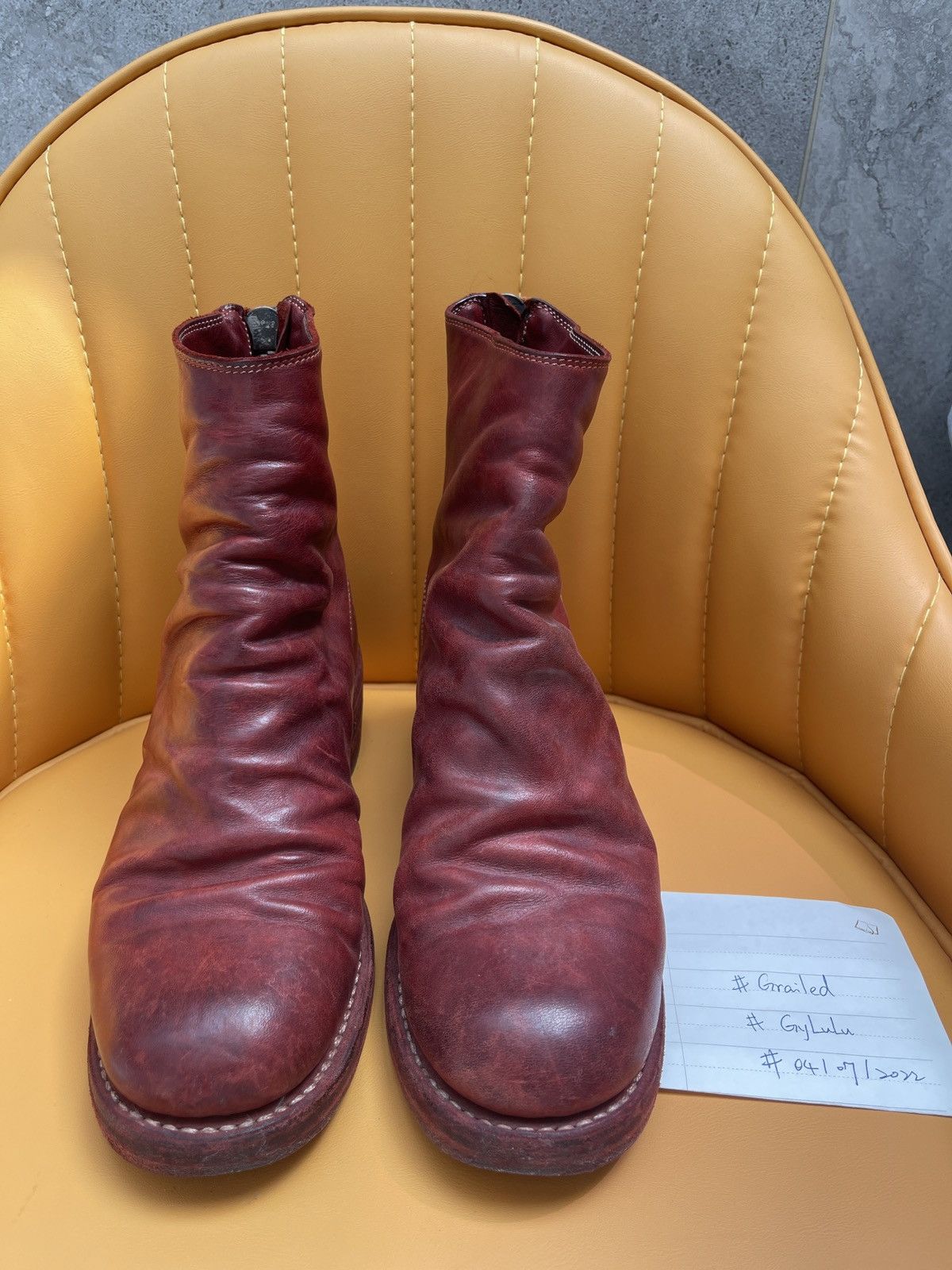 Guidi Guidi boots 796 red | Grailed
