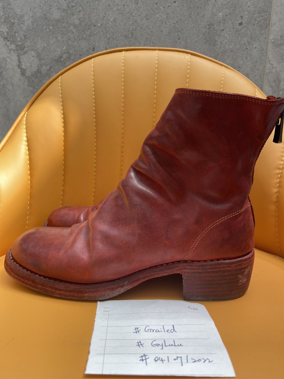 Guidi Guidi boots 796 red | Grailed