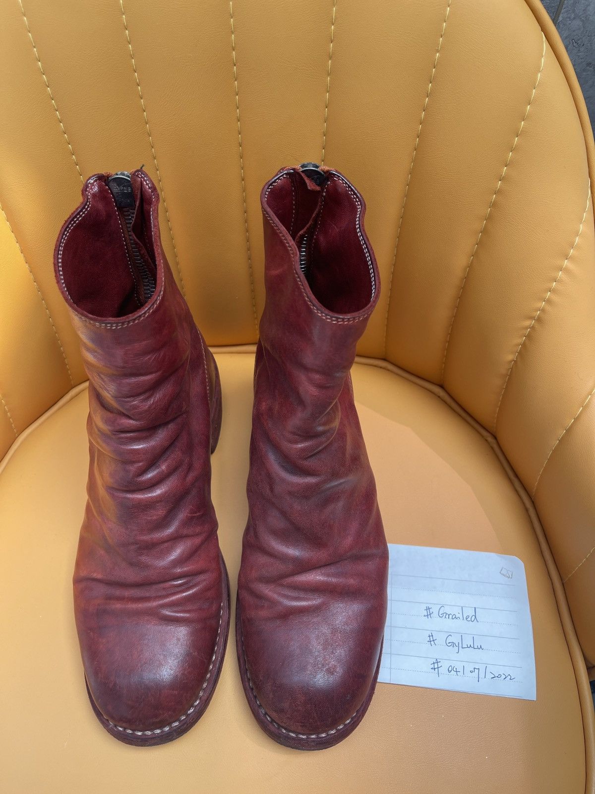 Guidi Guidi boots 796 red | Grailed