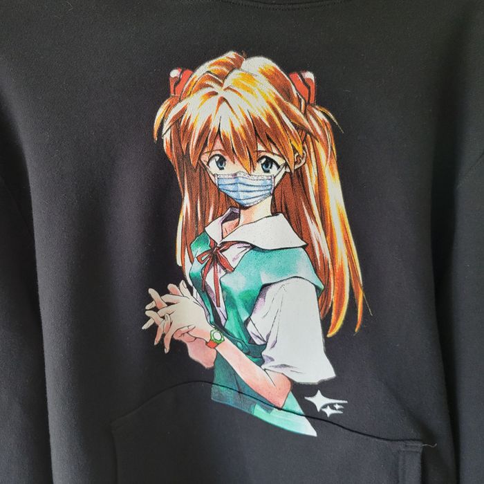Other Evangelion Asuka Mask Hoodie | Grailed