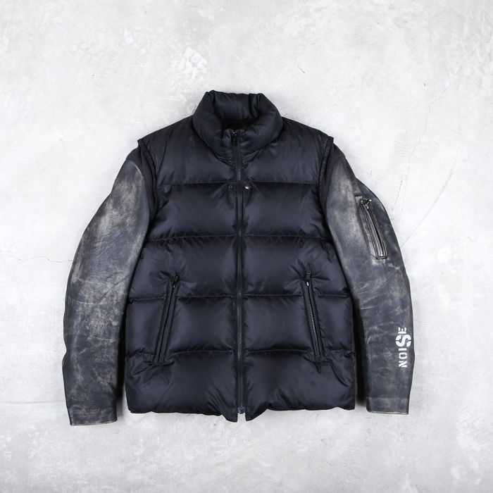Undercover Undercover AW05 Hybrid Leather Jacket 25 YR retrospective ...