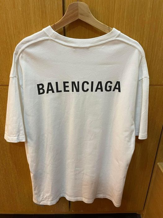 Balenciaga Balenciaga logo Tee | Grailed