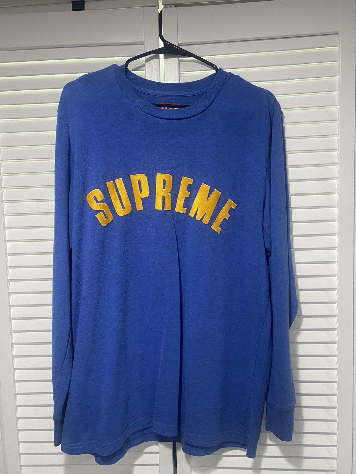 Supreme Supreme Long Sleeve with Gold Lettering | Grailed