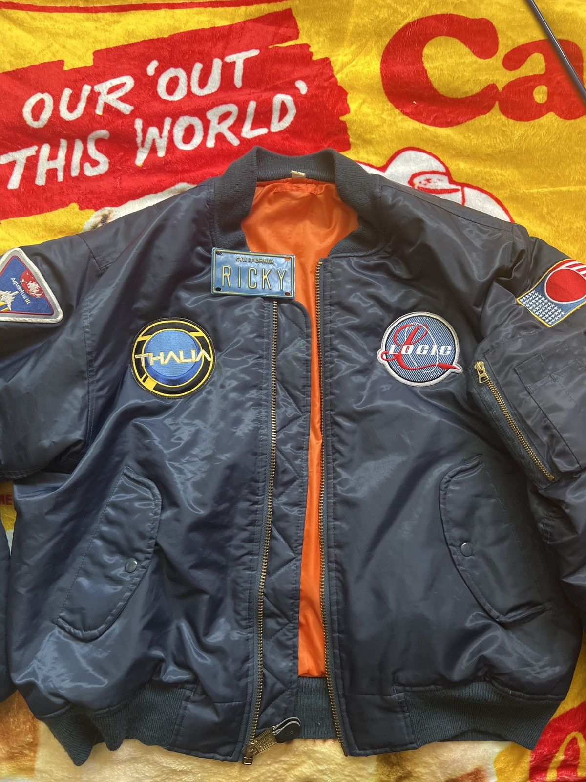 Logic Logic Promotional NASA MA1 Space Bomber Jacket size L | Grailed