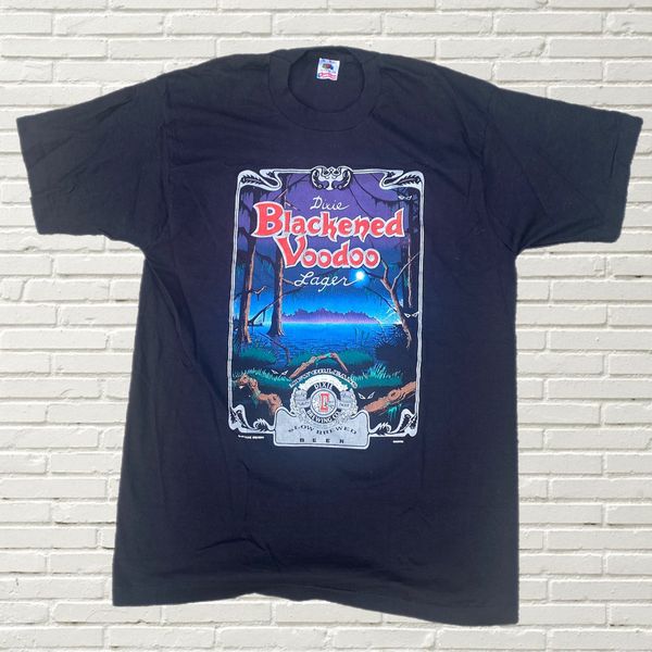 Vintage Vintage 90s Dixie Blackend Voodoo Lager Beer T Shirt | Grailed