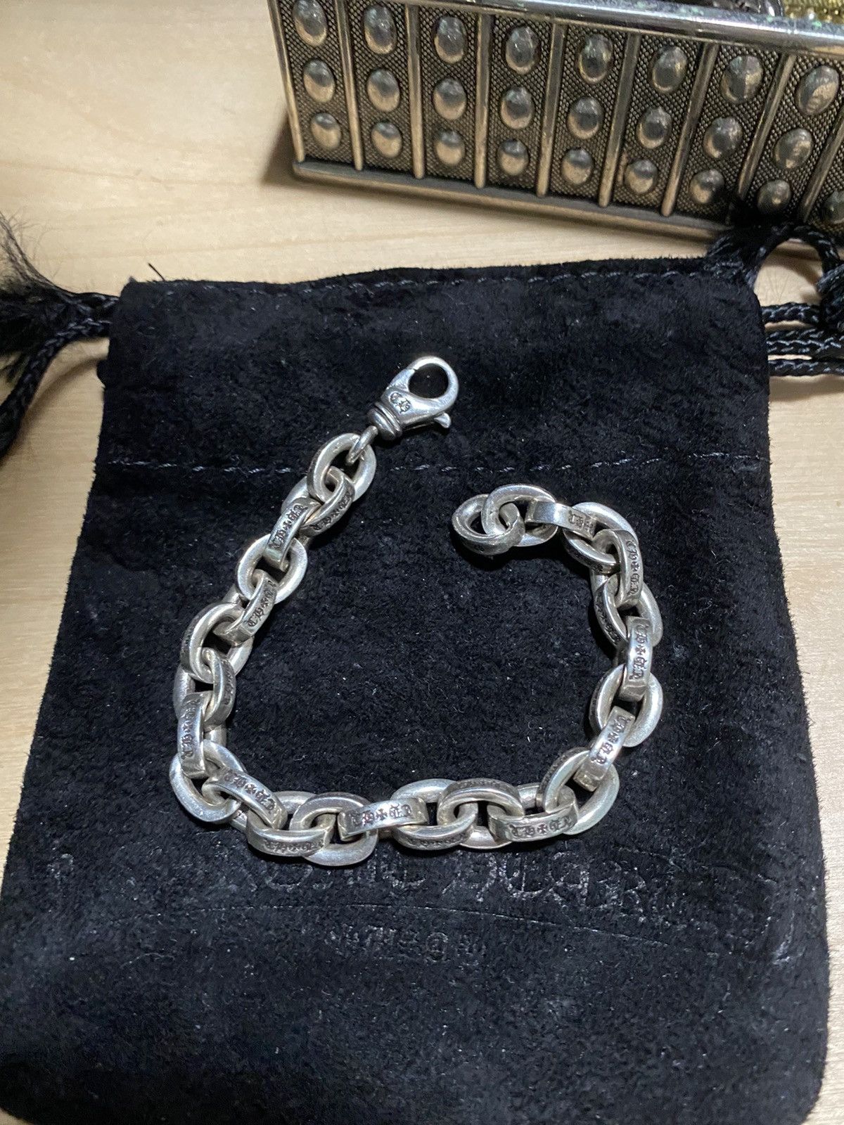 Chrome Hearts Large Links Paper Chain Bracelet 7in | Grailed