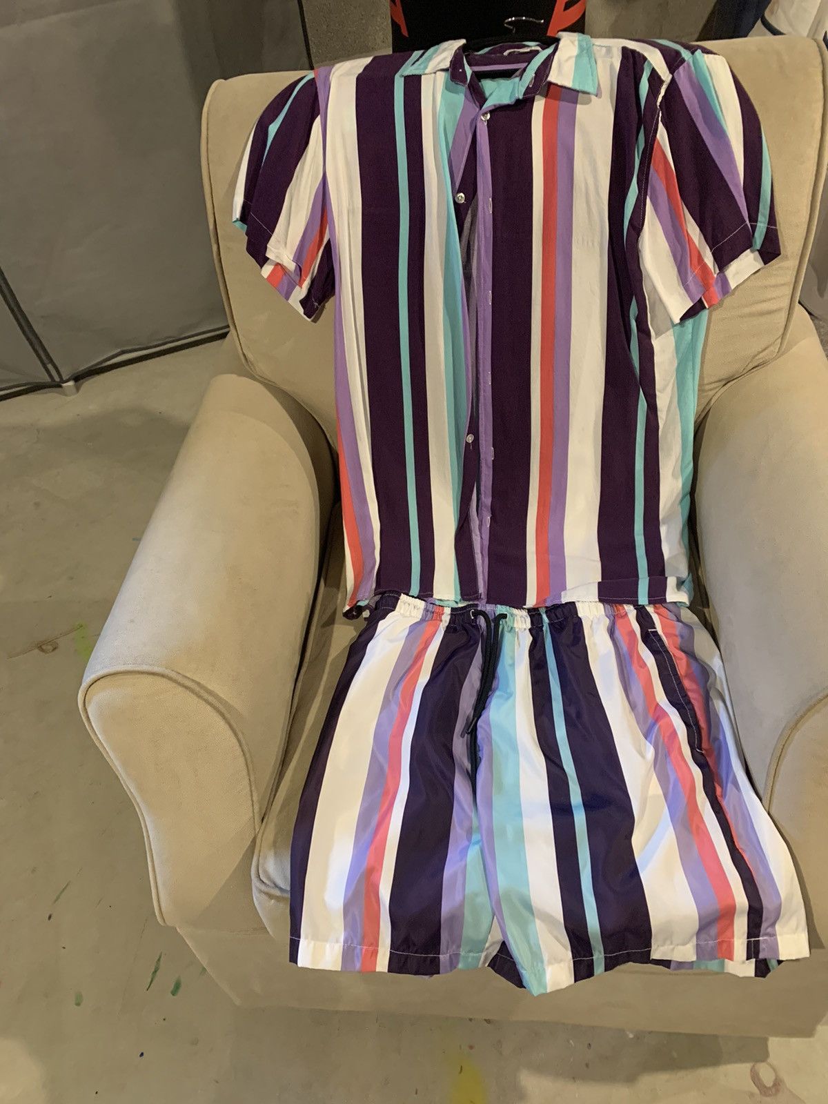 Streetwear Fashion Nova Hawaii button down & swimtrunks | Grailed