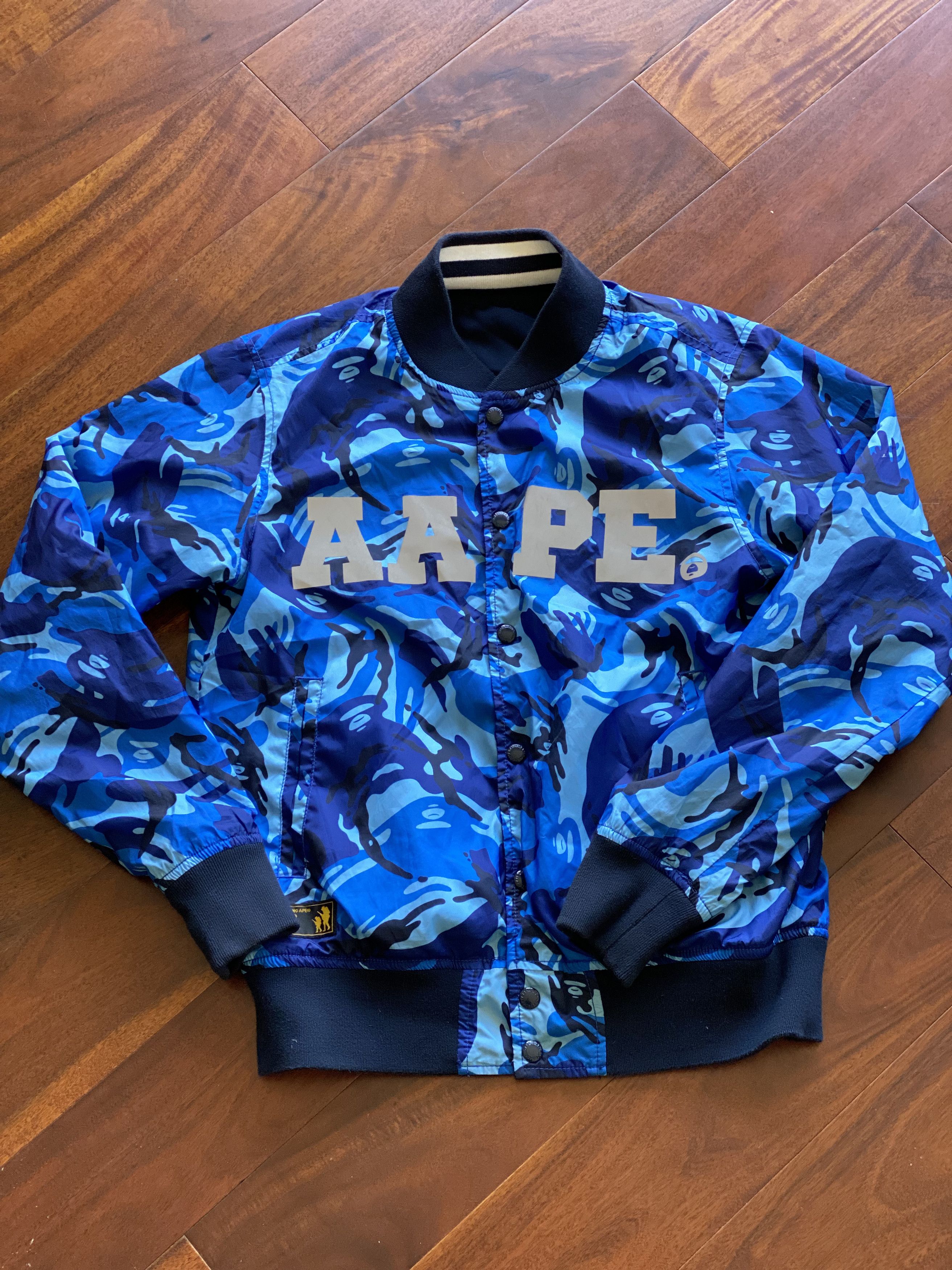 Aape Aape reversible camo reflective bomber jacket | Grailed