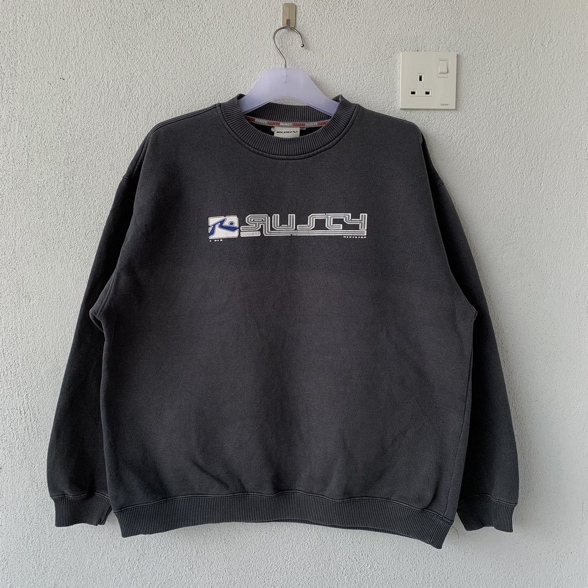 Rusty RUSTY sweatshirt spell out big logo.. surf brand | Grailed