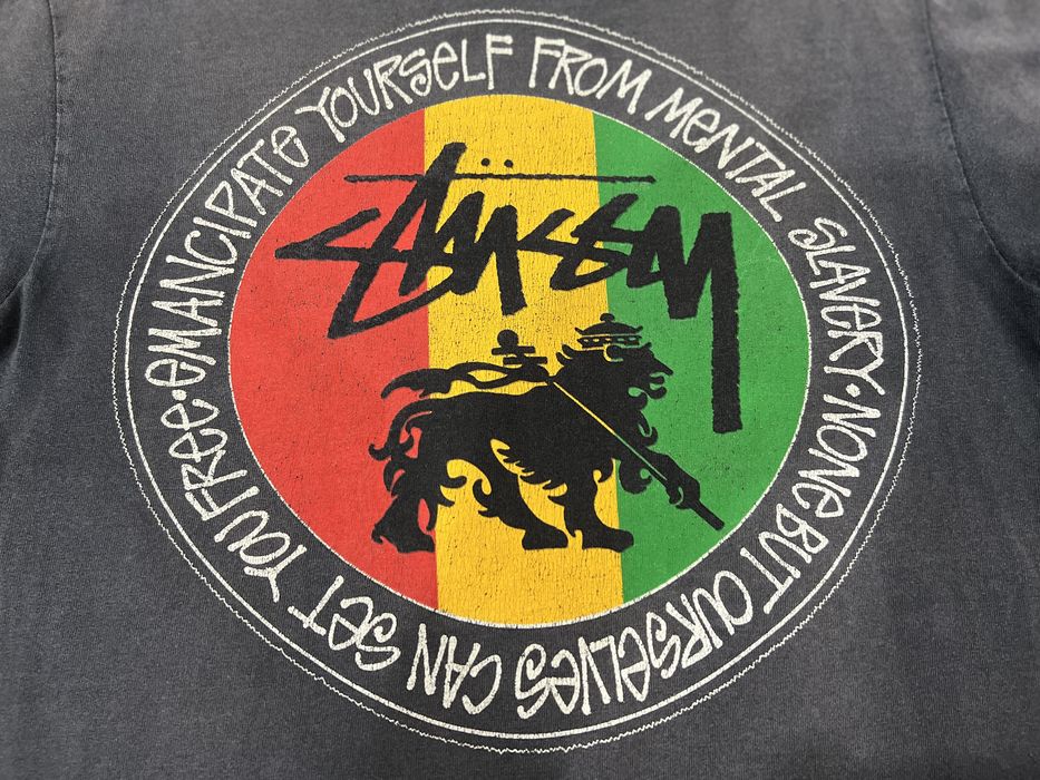 Vintage VINTAGE 80s 90s STUSSY FEELIN IRIE RASTA STYLE T SHIRT | Grailed