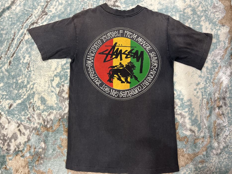 Vintage VINTAGE 80s 90s STUSSY FEELIN IRIE RASTA STYLE T SHIRT | Grailed