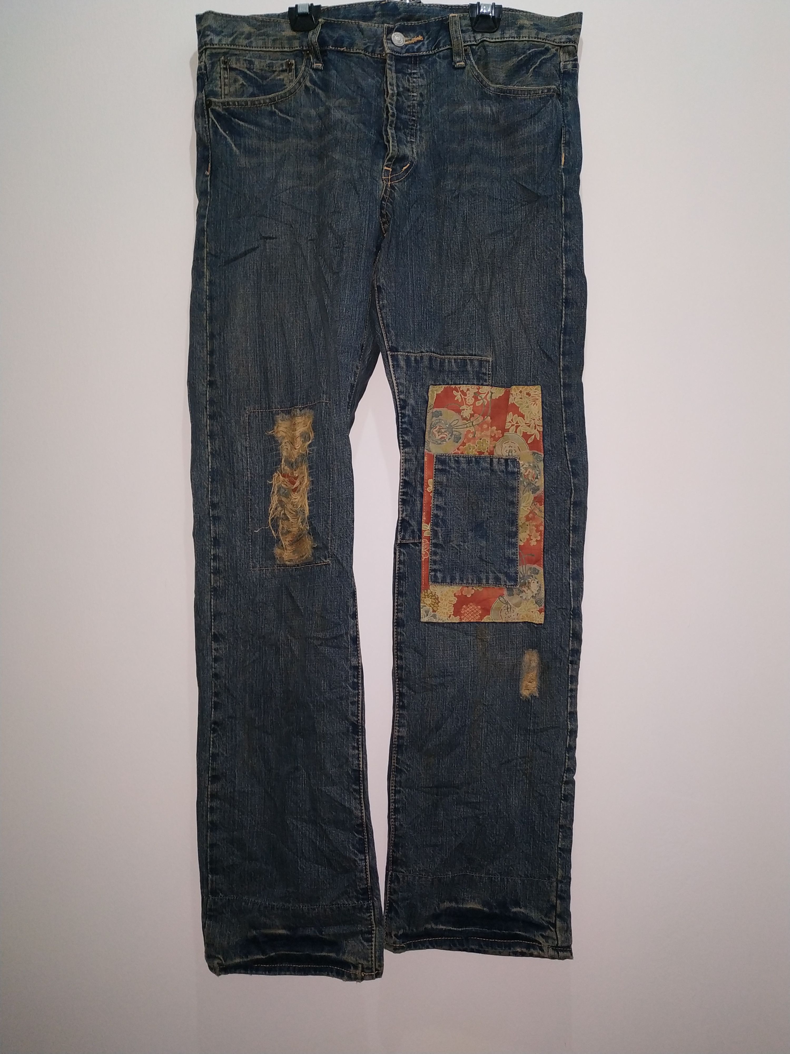 Beauty Beast TMK mix japanese patchwork denim | Grailed